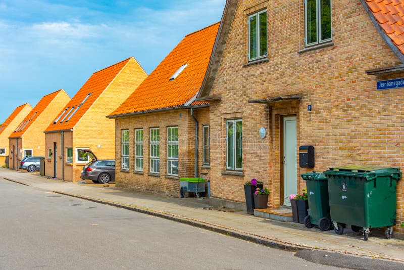 Traditional Street in Danish Town Christiansfeld Editorial Image ...
