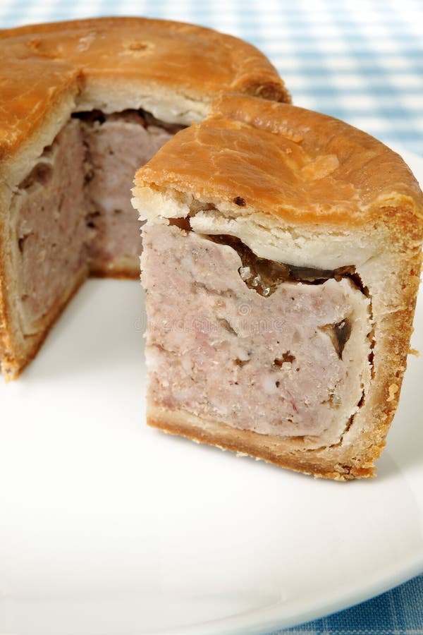 Traditional style pork pie stock photo. Image of british - 34340140