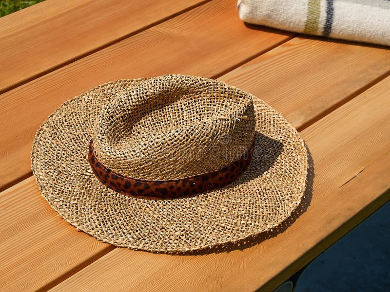 Traditional Summer Straw Hat Stock Image - Image of wear, costume: 72073365