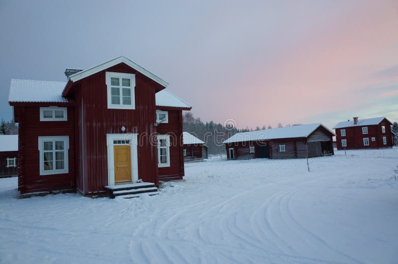 A Swedish Farm. stock image. Image of countryside, silo - 21669593