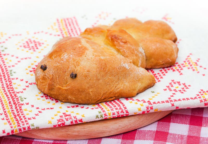 Traditional Sweet Baked Bread - Birds Stock Photo - Image of culinary ...