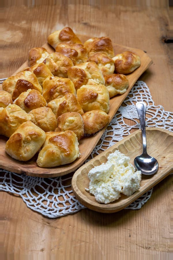 Traditional Sweet Rolls with Cheese. Stock Image - Image of dessert ...