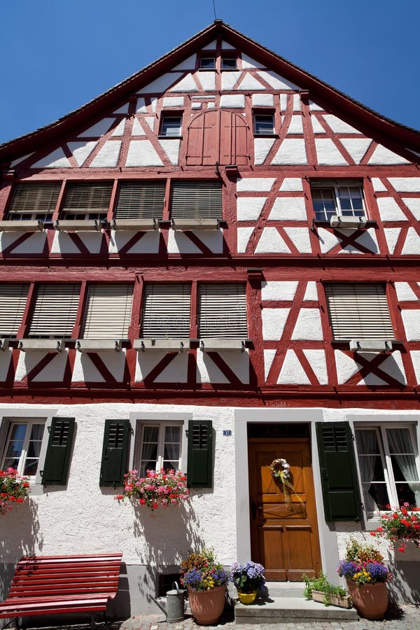 Traditional Swiss Home stock photo. Image of architecture - 16068514