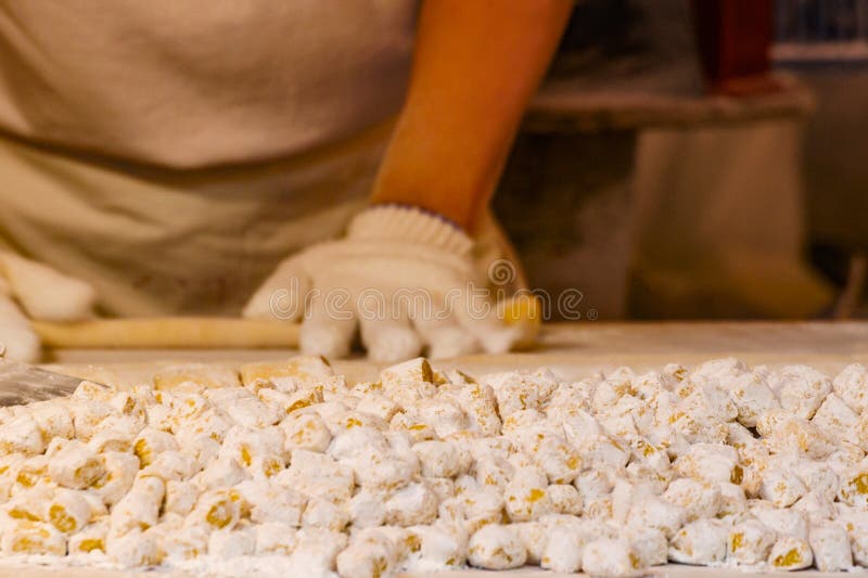 Traditional Taiwanese Snack: Taro Balls Stock Photo - Image of kneading ...