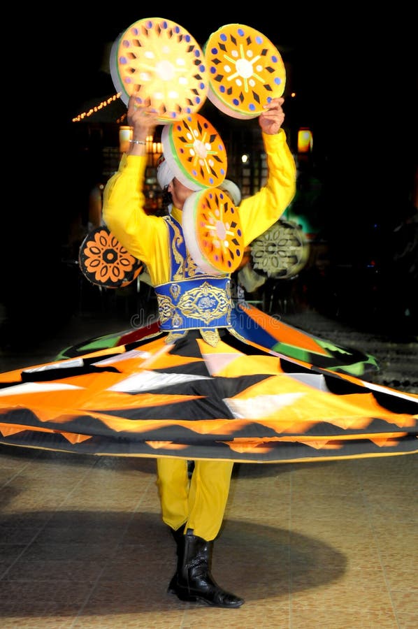 Egyptian Tanoura Dancer stock photo. Image of speed, traditional - 3474760
