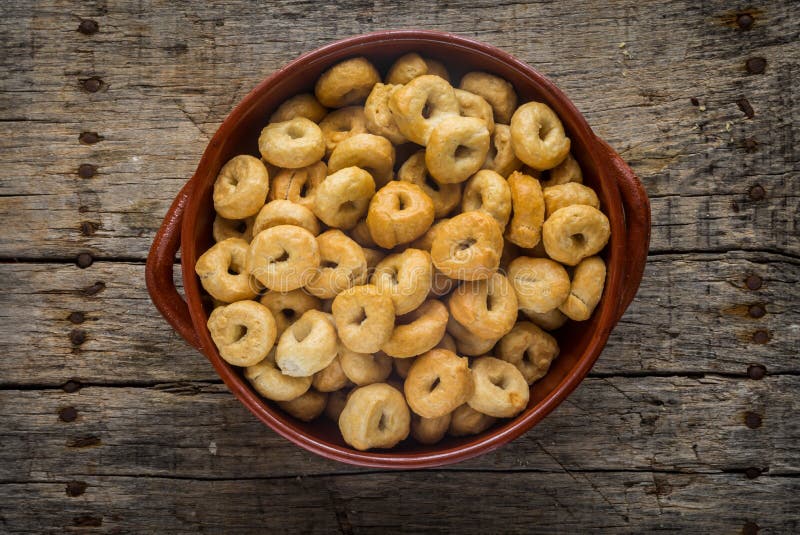 Traditional taralli snacks stock image. Image of puglia - 79132013