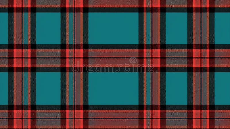 Traditional Tartan Pattern with Symmetrical Grid Design Elements Stock ...