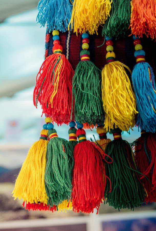 Traditional Tassels in Various Colors Stock Image - Image of color ...