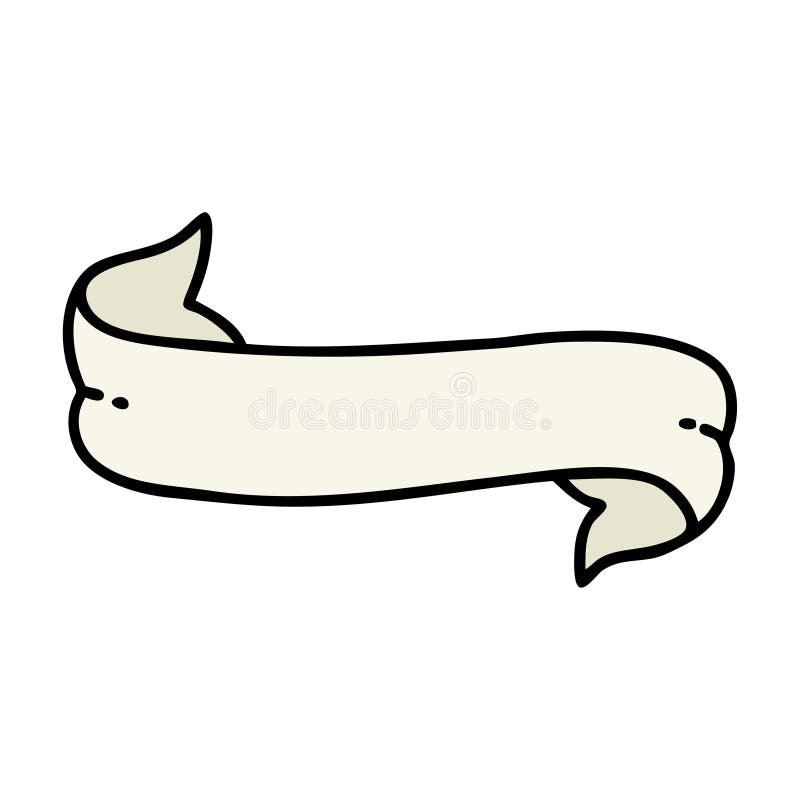 Traditional Tattoo of a Banner Stock Vector - Illustration of script ...