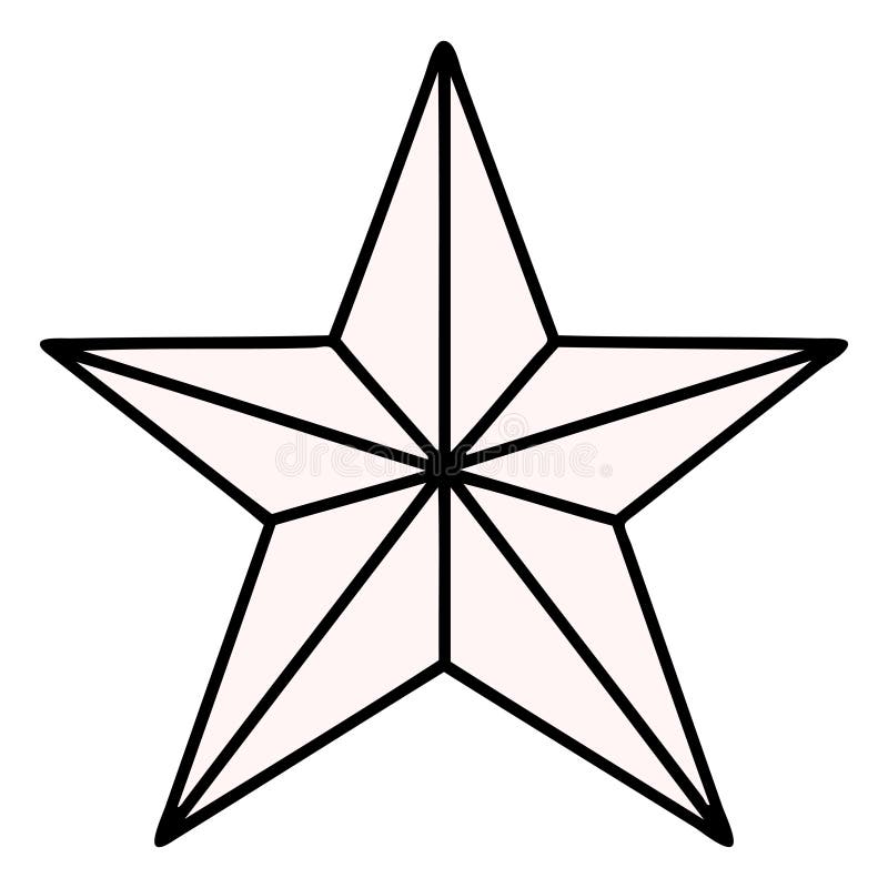 Traditional Tattoo of a Star Stock Vector - Illustration of style ...