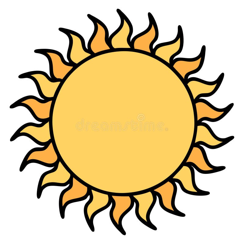 Traditional Tattoo of a Sun Stock Vector - Illustration of design ...
