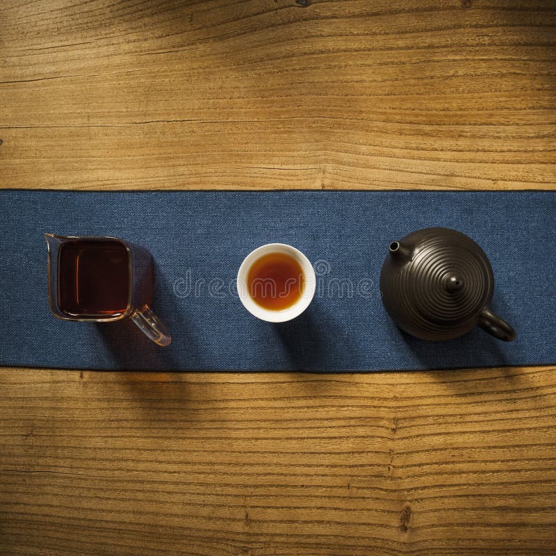 A Traditional Tea Ceremony Setup Showcasing an Elegant Teapot and Cup ...