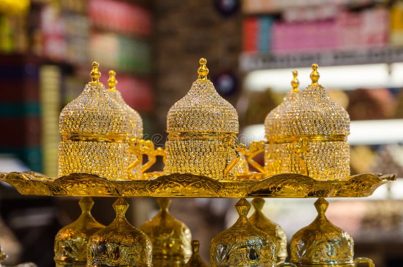 Traditional Tea and Coffee Sets at the Egyptian Bazaar and the Grand ...