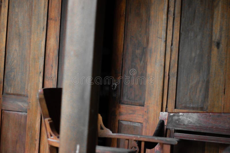 Traditional Teak Wood House Stock Photo - Image of door, forest: 314948126