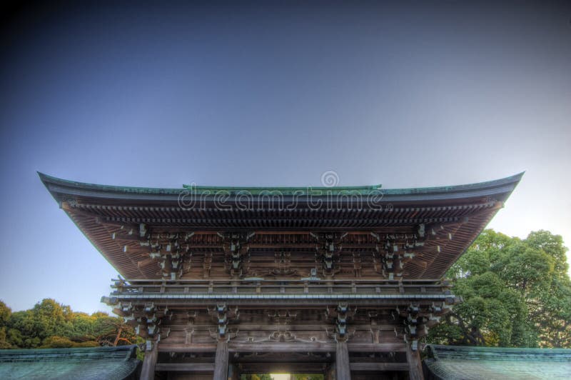 Traditional temple HDR stock image. Image of japan, built - 4240467