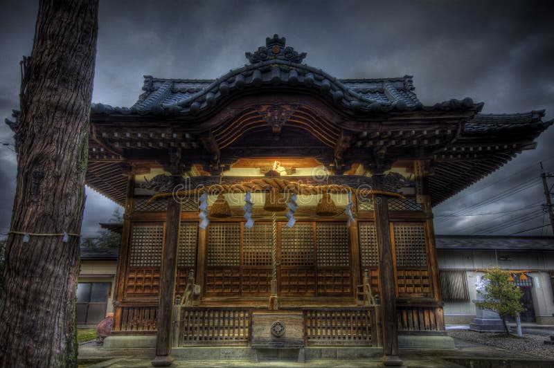 Traditional temple HDR stock image. Image of japanese - 4240505