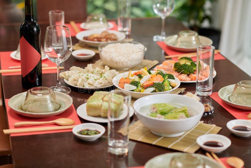 Traditional Tet Dishes stock photo. Image of celebration - 267409366