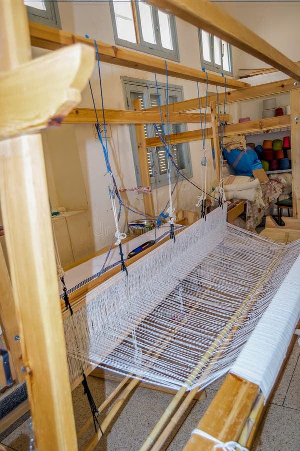 Traditional Textile Machine Stock Image - Image of closeup, element ...