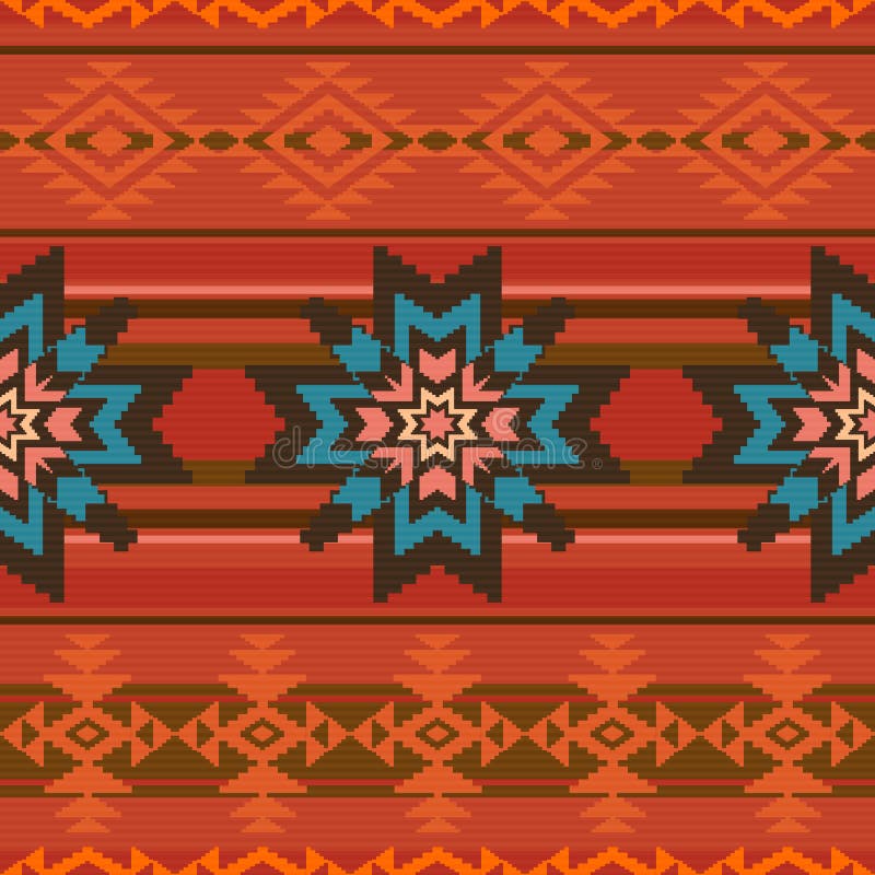 Traditional Textile Pattern in Ethnic Style Stock Vector - Illustration ...