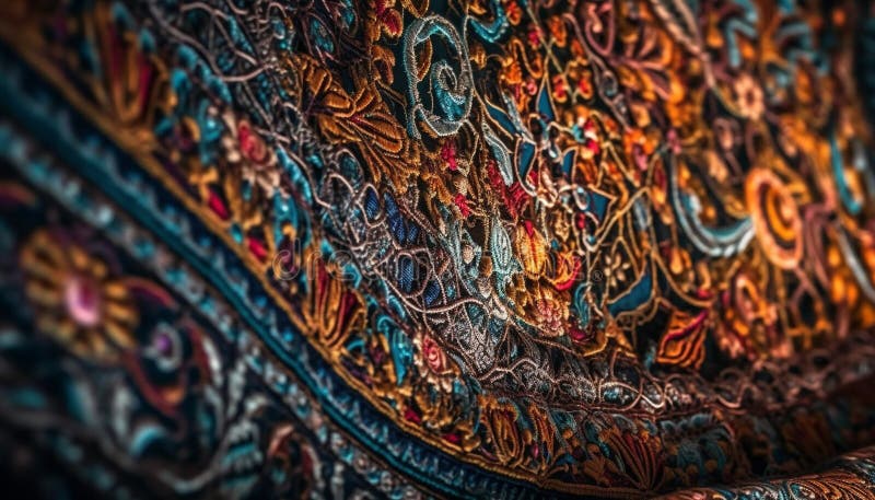 Traditional Thai Fabric Traditional Thai Scarf Texture Stock ...