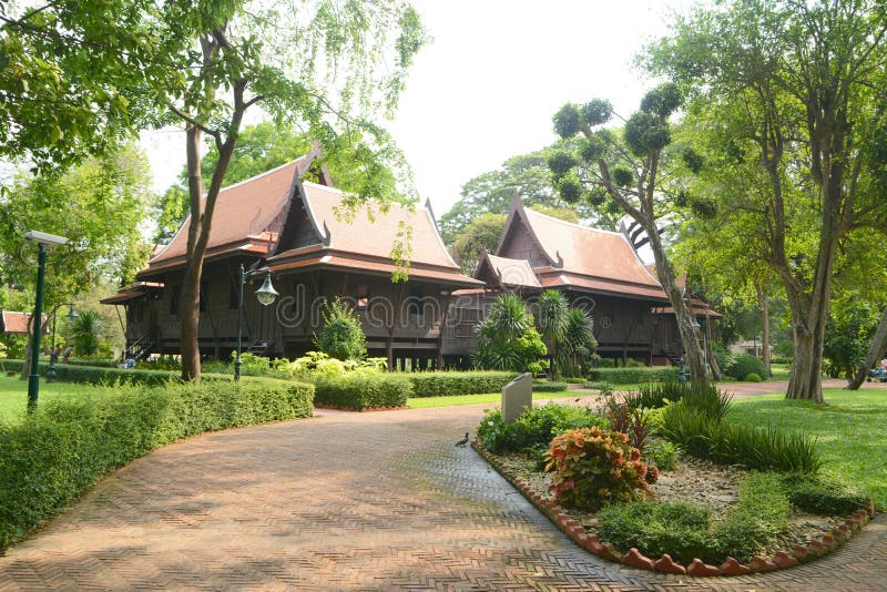 Traditional Thai House stock image. Image of artistic - 75782187