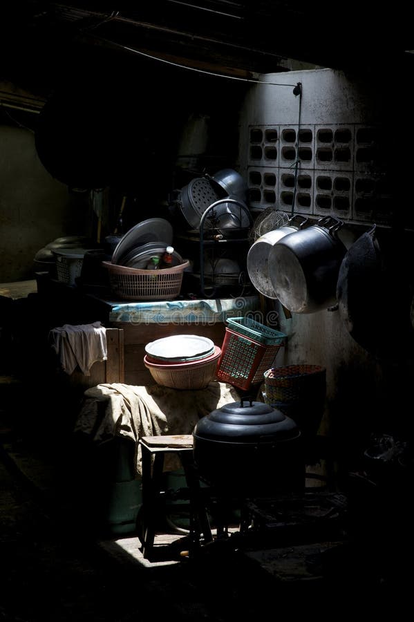 Traditional thai kitchen stock image. Image of white - 20731787