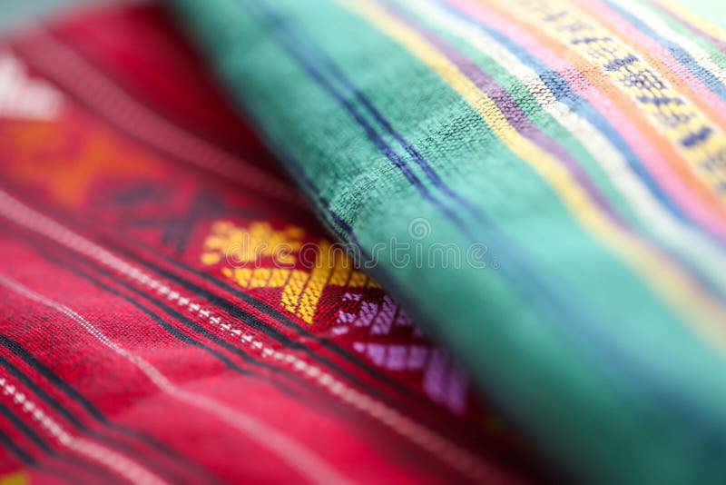 Traditional Thai Silk Cloth, Costume Thai Style in Thailand. Stock ...