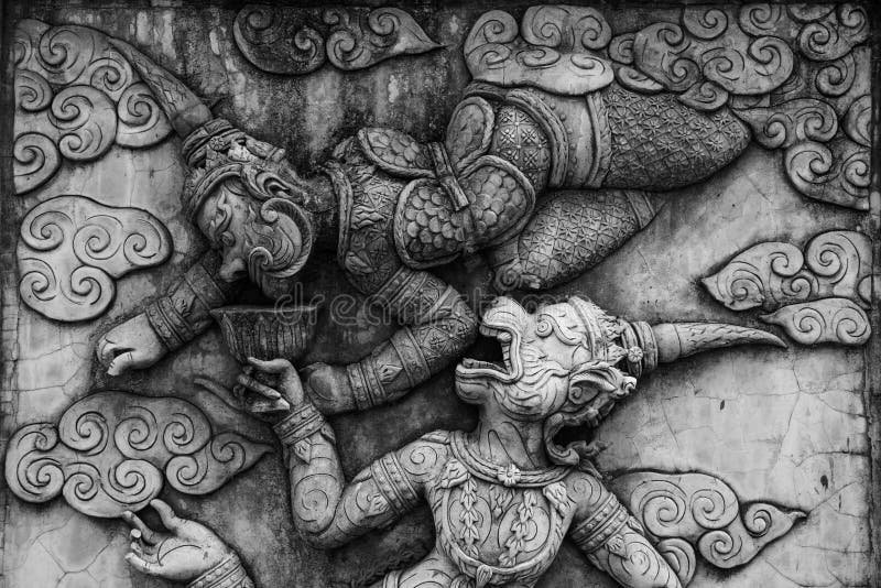 Traditional Thai Style Molding Art Stock Photo - Image of thai, cast ...