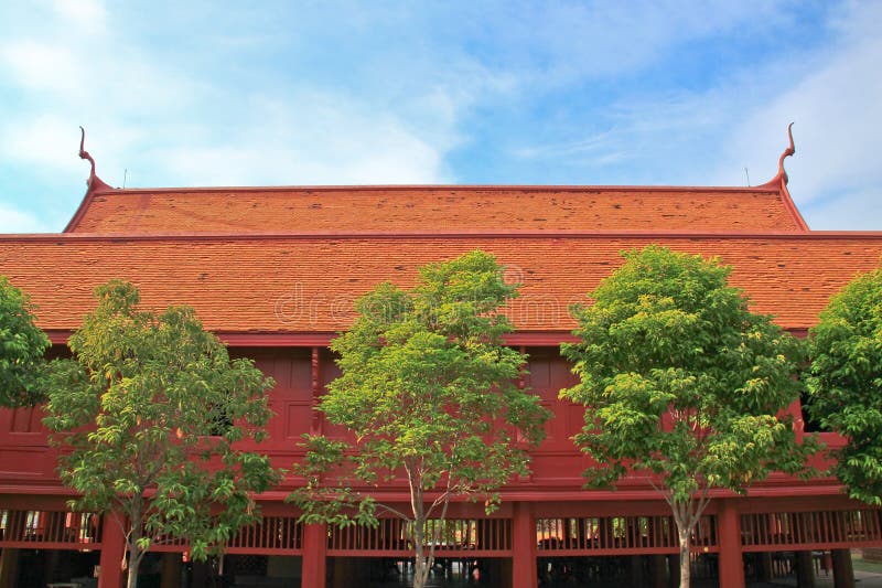Traditional Thai Wooden House. Stock Photo - Image of thai, vacation ...