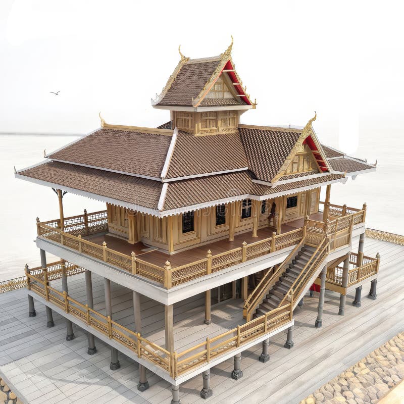 Architectural Model of a Traditional Southeast Asian House Stock ...