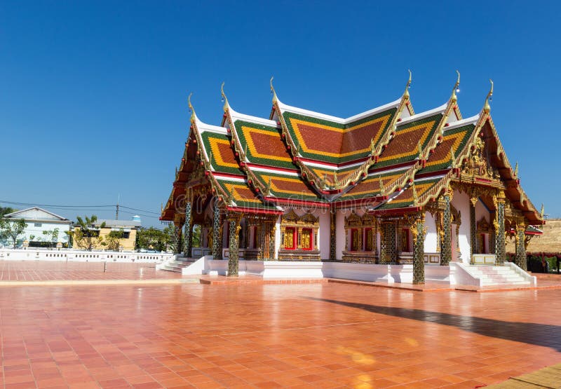 Traditional Thailand Temple Architecture Stock Photo - Image of temple ...