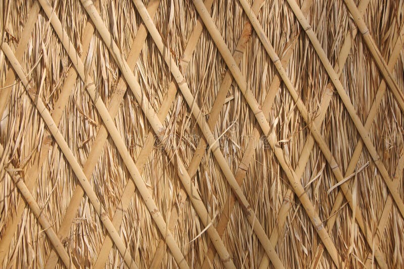 Straw Pattern. Thatched Grass, Roof Or Wall. Straw, Hay Or Dry Grass ...