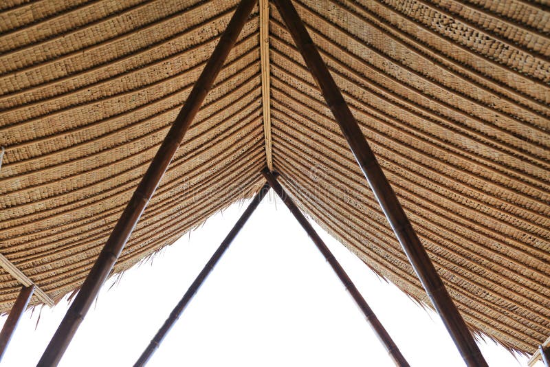 Traditional Thatched Roof from Dry Grass Hay Stock Image - Image of ...