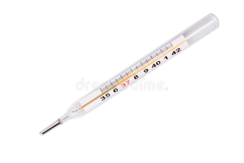 Traditional thermometer stock photo. Image of medicine - 7600752