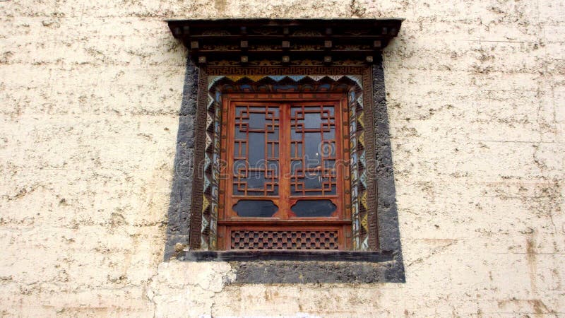 A Traditional Tibetan Window Stock Photo - Image of colorful, wall ...