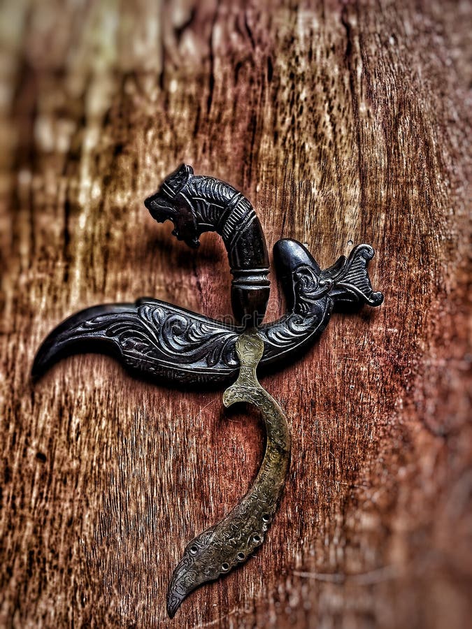 Traditional Tiger Head Weapon, West Java, Indonesia Stock Photo - Image ...