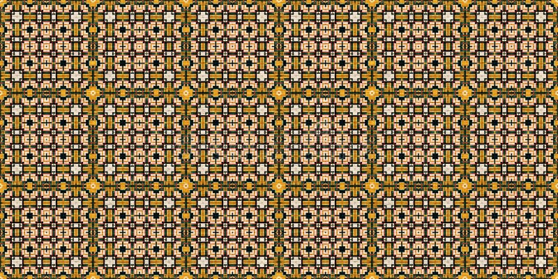 Traditional Tile Mosaic Seamless Border Pattern Print. Fabric Effect ...