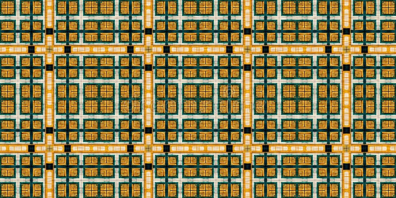 Traditional Tile Mosaic Seamless Border Pattern Print. Fabric Effect ...