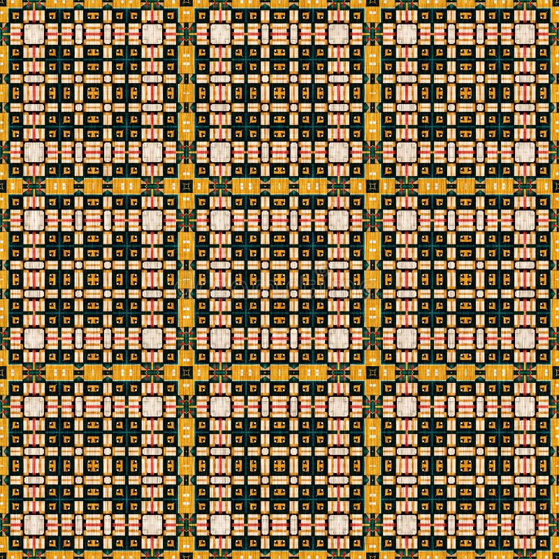 Traditional Tile Mosaic Seamless Pattern Print. Fabric Effect Mexican ...