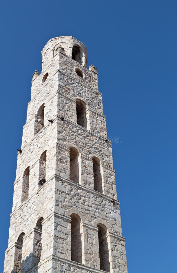Traditional Tower Structure at Mani. Greece Stock Photo - Image of ...