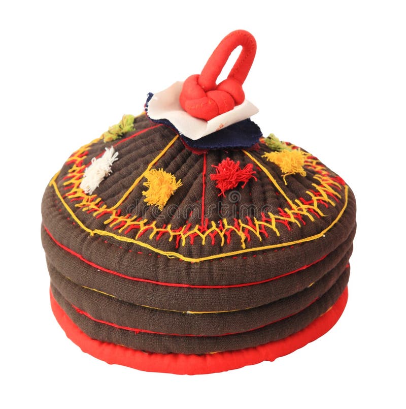 Traditional Tribe Hat Isolated on White Stock Photo - Image of rural ...