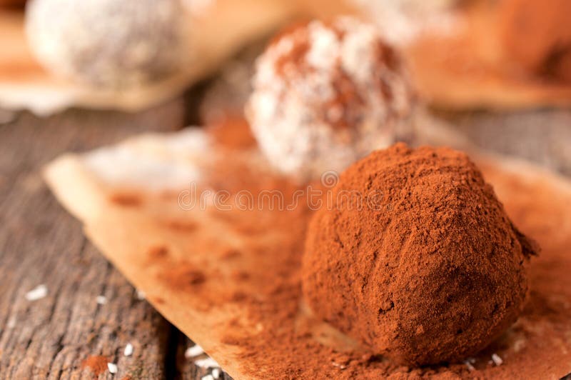 Traditional truffle stock photo. Image of cocoa, healthy - 35681904
