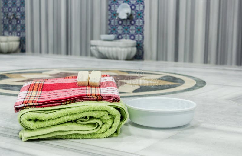 Traditional Turkish Bath Material Stock Image - Image of people, skin ...
