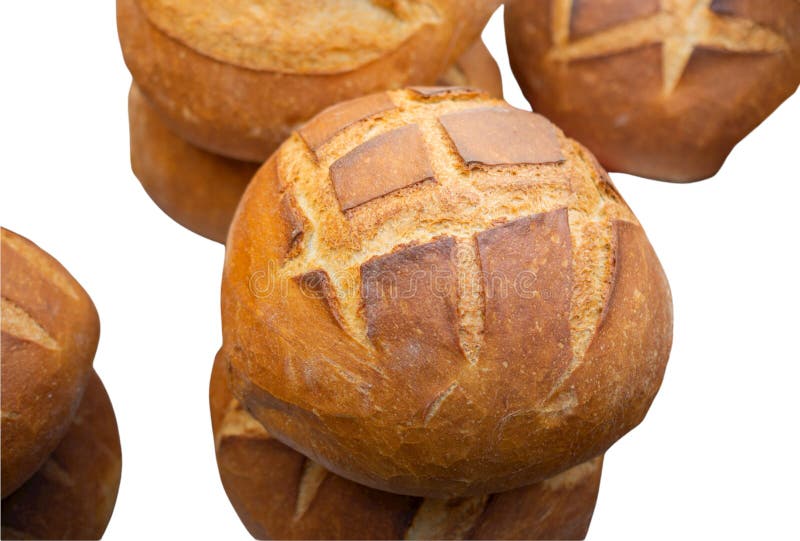 Traditional Turkish Bread Isolated on White Background Stock Photo ...