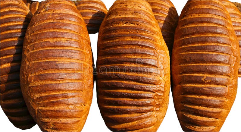 Traditional Turkish Bread Isolated on White Background Stock Image ...