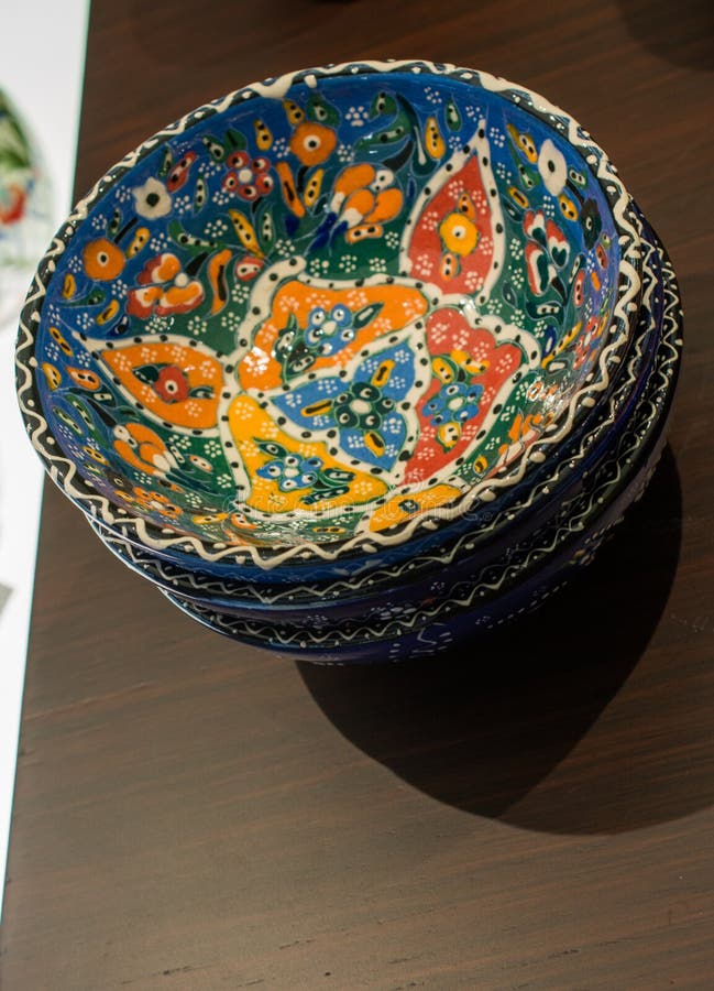 Traditional Turkish Ceramic Pottery Item Stock Image - Image of ...