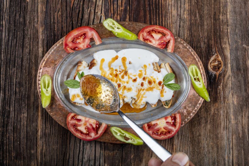 Beyti is a Turkish Dish Consisting of Ground Beef or Lamb, Grilled on a ...