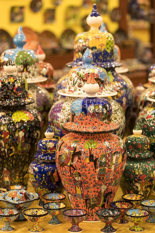 Traditional Turkish Decorative Ceramics Editorial Photo - Image of ...
