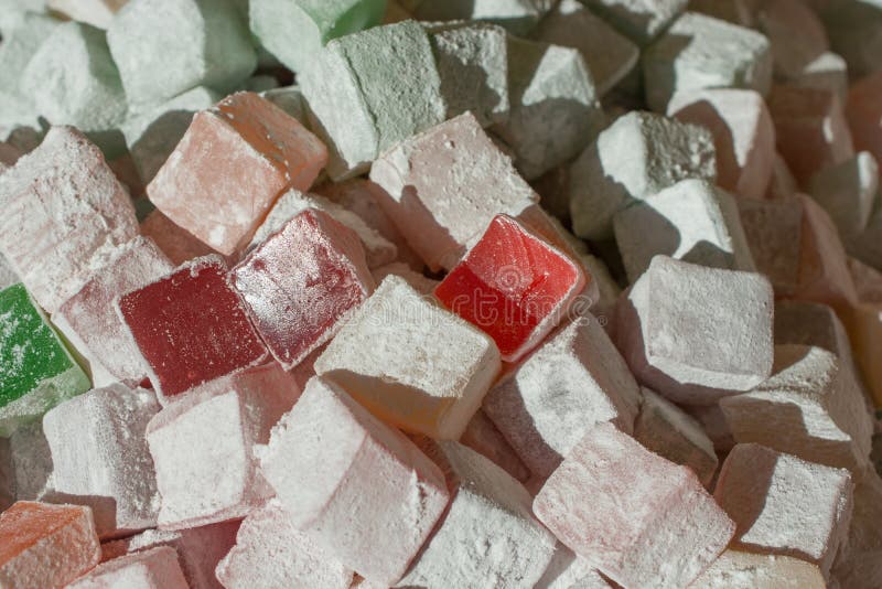 Traditional Turkish Delight Lokum Candy Stock Image - Image of locum ...