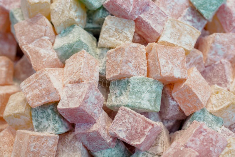 Traditional Turkish Delight Lokum Candy Stock Image - Image of cuisine ...